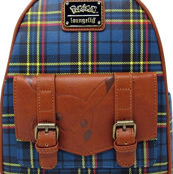 Loungefly | Bags | Loungefly Mini Backpack Pokmon Tartan Plaid | Poshmark